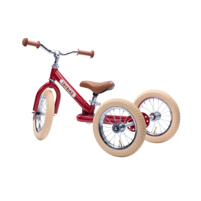 Trybike - Steel 2 In 1 Balance Trike - Vintage Red | Binky